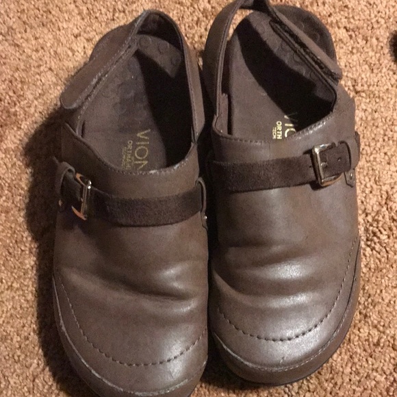 Vionic | Shoes | Women Brown Leather Vionic Orthaheel Sandals | Poshmark